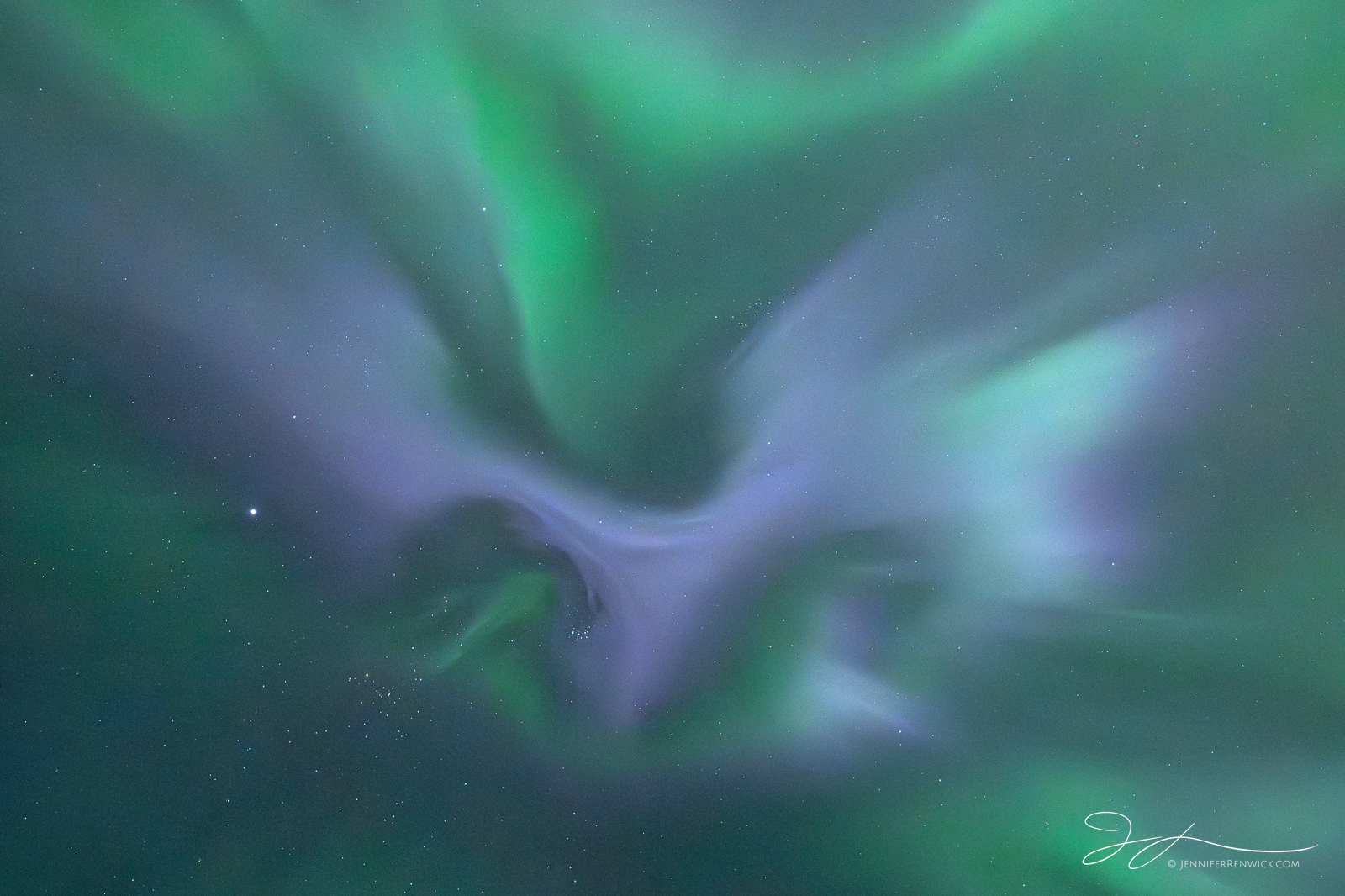 Purple Auroral Corona | Glacier National Park, Montana | 2024